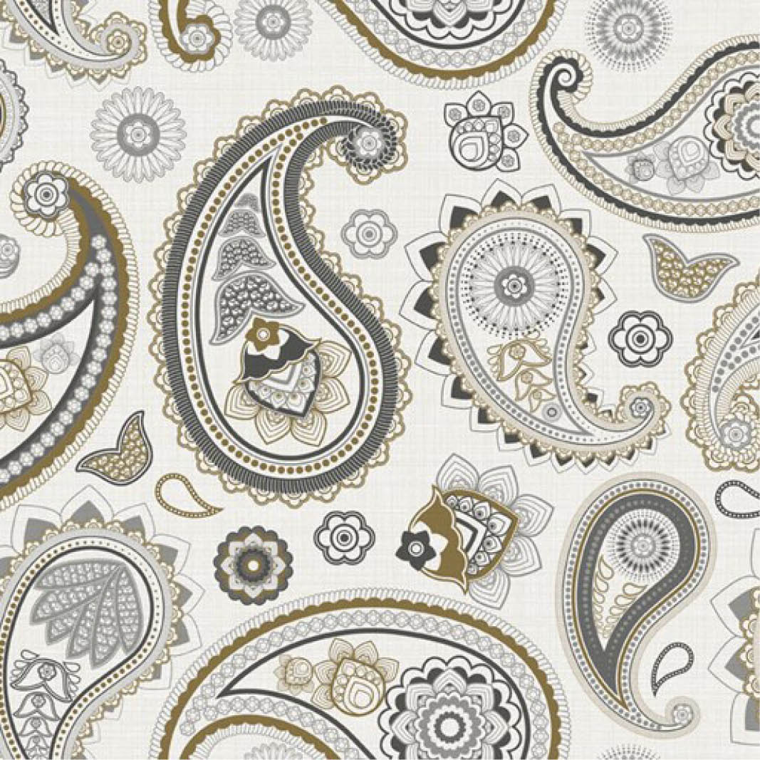 Paisley - White Pattern - Sammy's Tile Company